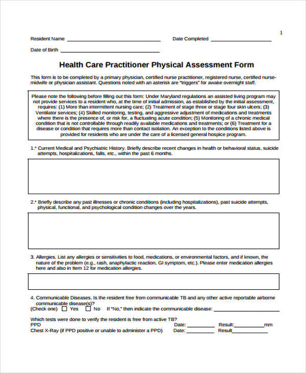 FREE 10+ Wellness Assessment Forms in PDF | Ms Word