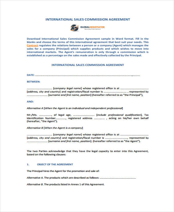 FREE 35+ Sales Agreement Form Samples, PDF, MS Word, Google Docs