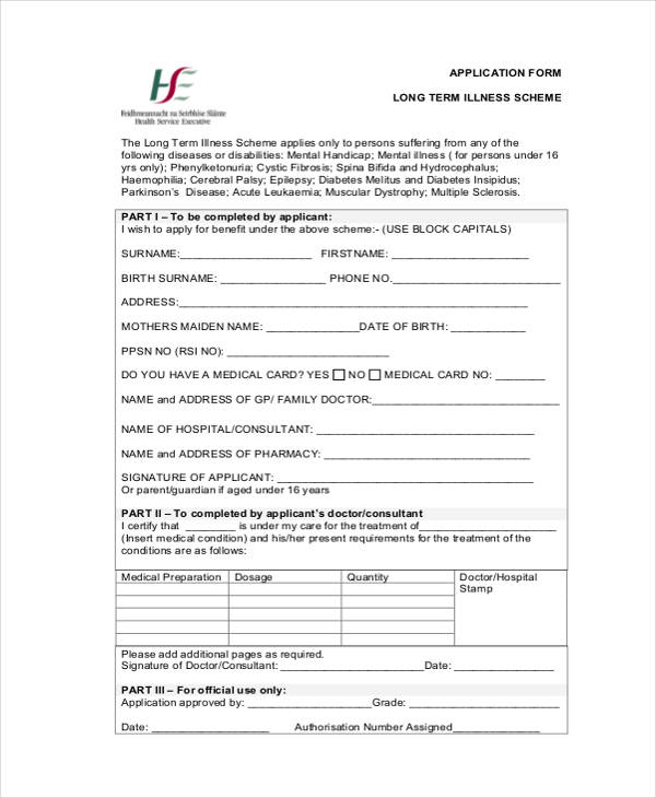 FREE 32+ Medical Application Forms in PDF
