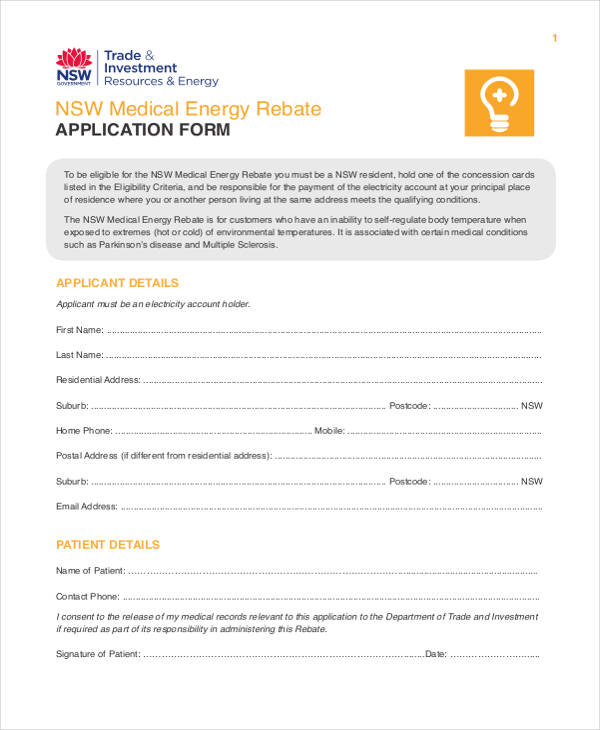 FREE 35+ Medical Application Form Samples, PDF, MS Word, Google Docs