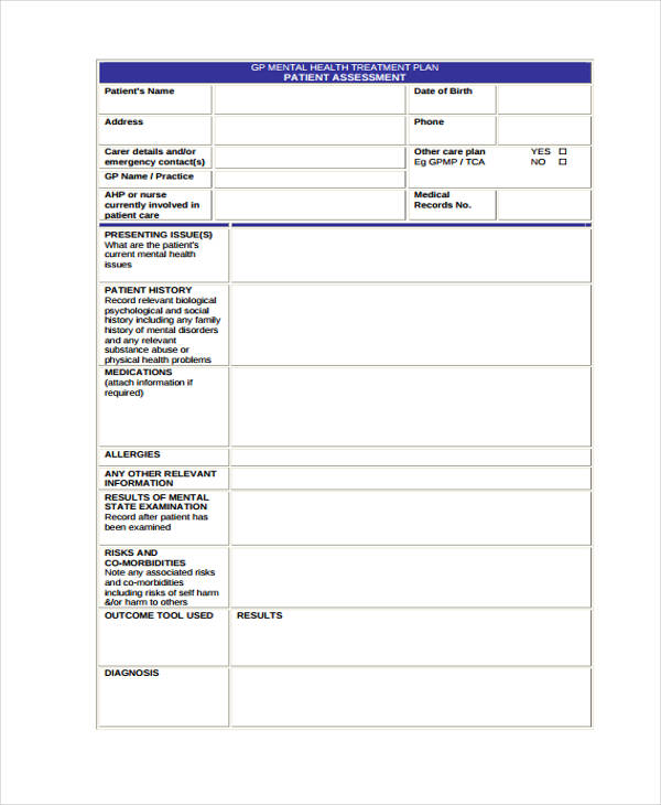 FREE 50+ Health Assessment Forms in PDF
