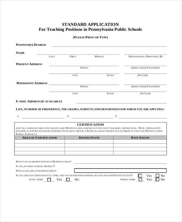 FREE 42+ Sample Student Application Forms in PDF | MS Word | Excel