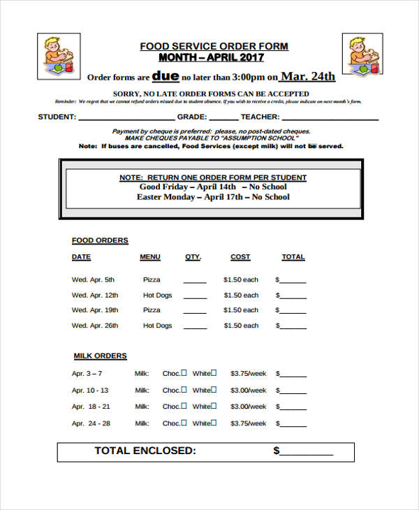FREE 30+ Service Order Forms in PDF | MS Word | Excel