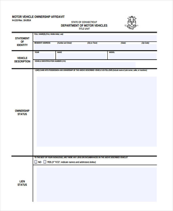 FREE 11+ Gift Affidavit Forms in PDF | MS Word