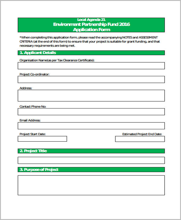FREE 13+ Sample Partnership Application Forms in PDF | MS Word