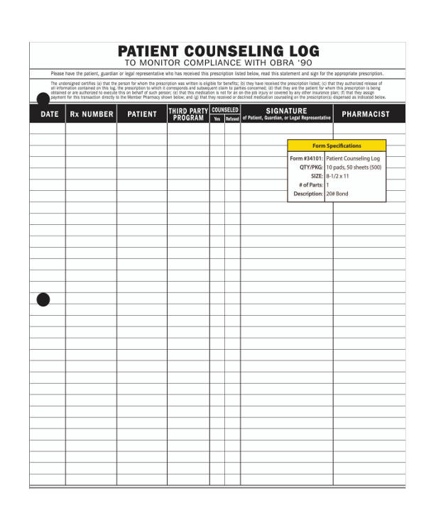 FREE 48+ Counseling Forms in PDF | MS Word