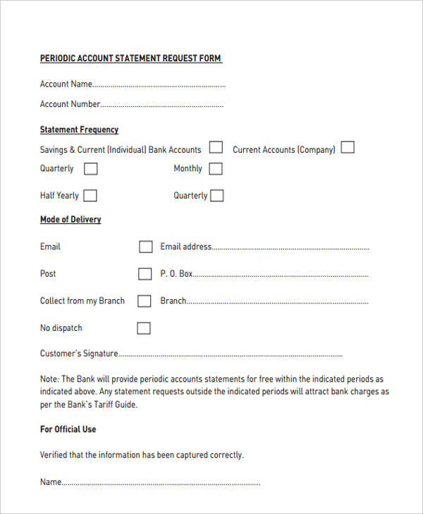 FREE 6+ Accounting Statement Forms in PDF