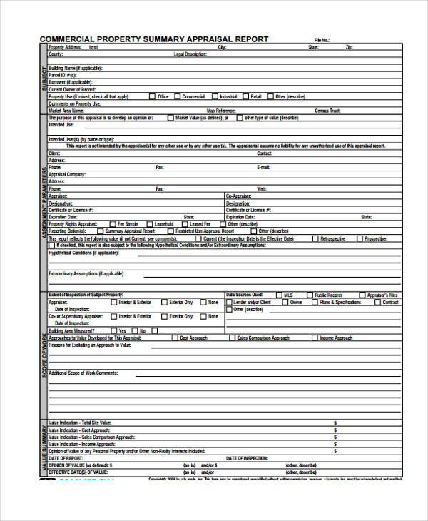FREE 10+ Property Appraisal Forms in PDF | MS Word