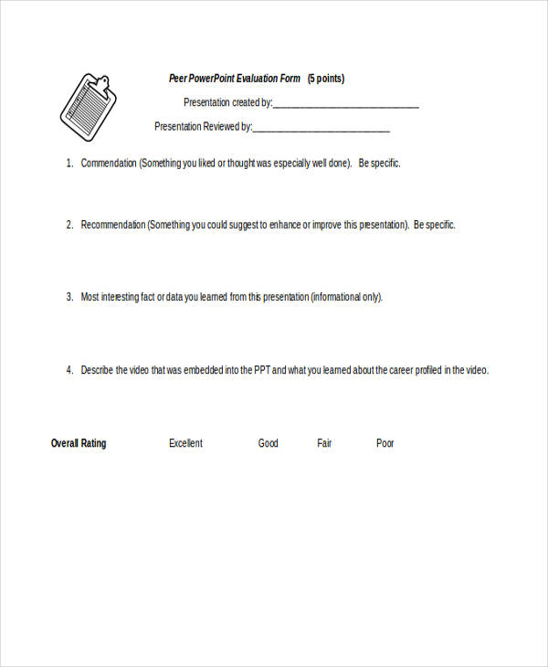 FREE 22+ Presentation Feedback Forms in PDF | Excel | MS Word