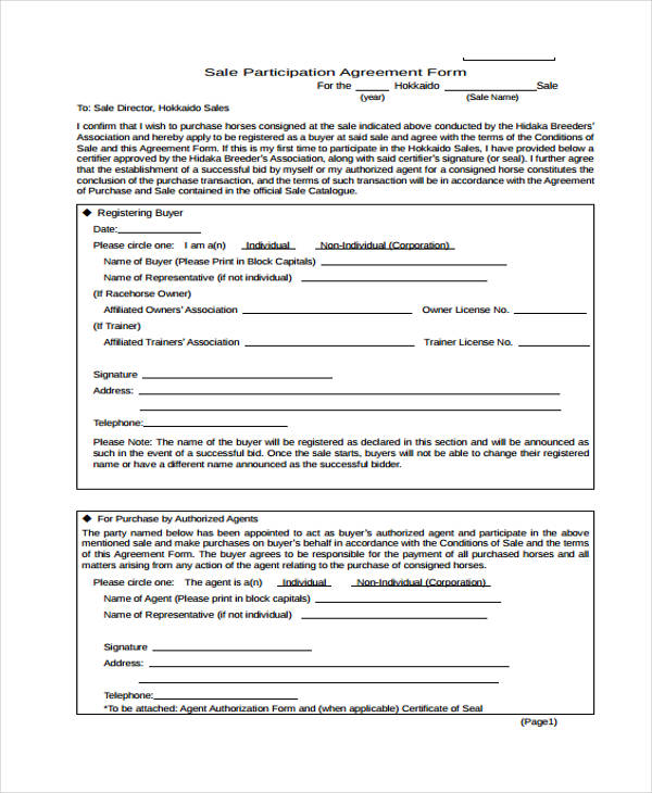 FREE 35+ Sales Agreement Form Samples, PDF, MS Word, Google Docs