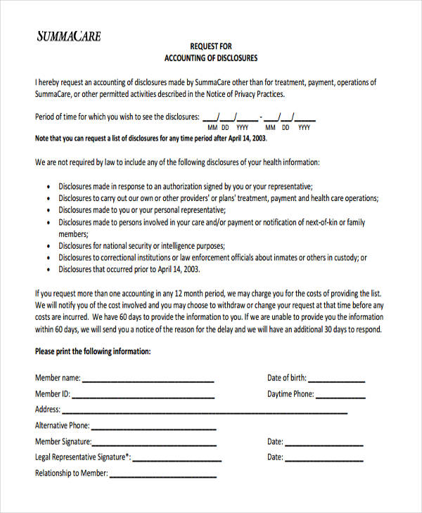 FREE 11+ Accounting Request Forms in PDF | Excel | MS Word