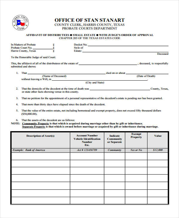 FREE 10+ Bank Affidavit Form Samples, PDF, MS Word, Google Docs