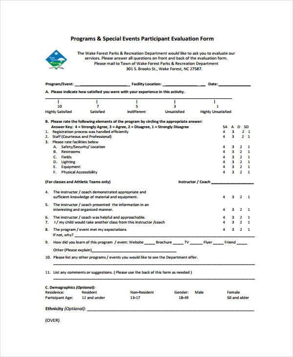 2021 Post Event Evaluation Form Fillable Printable Pdf And Forms Images