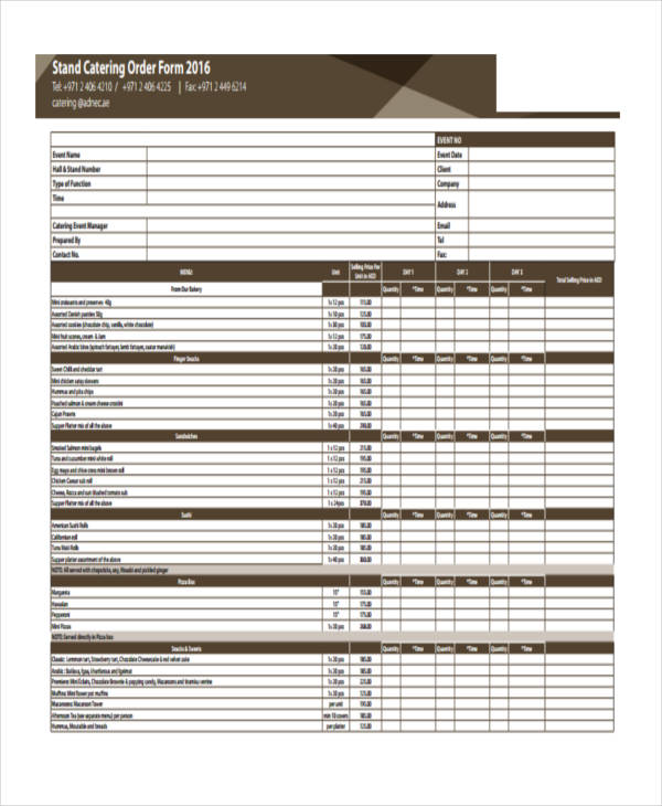 FREE 33+ Sample Service Order Forms in PDF | MS Word | Excel
