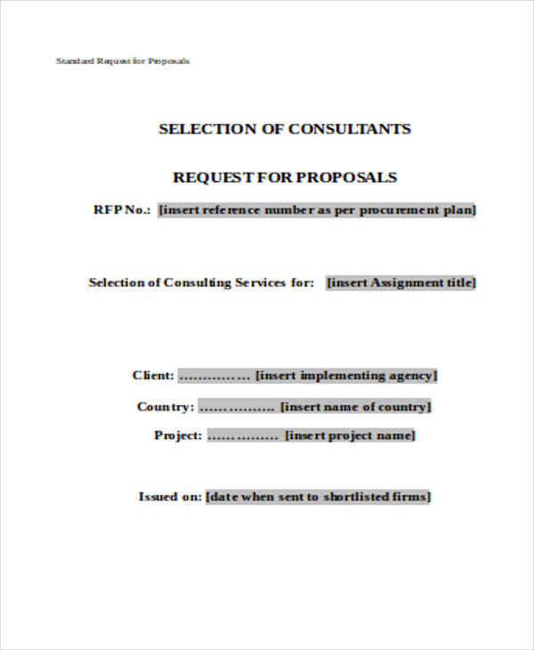 FREE 10+ Sample Request Proposal Forms in PDF | MS Word | Excel