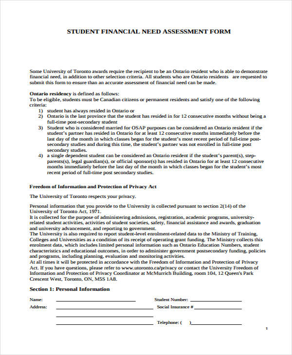 FREE 35+ Needs Assessment Form Samples, PDF, MS Word, Google Docs, Excel