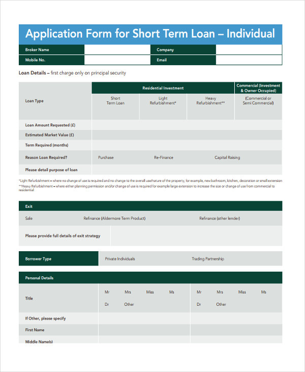 FREE 11+ Loan Proposal Forms in PDF | MS Word