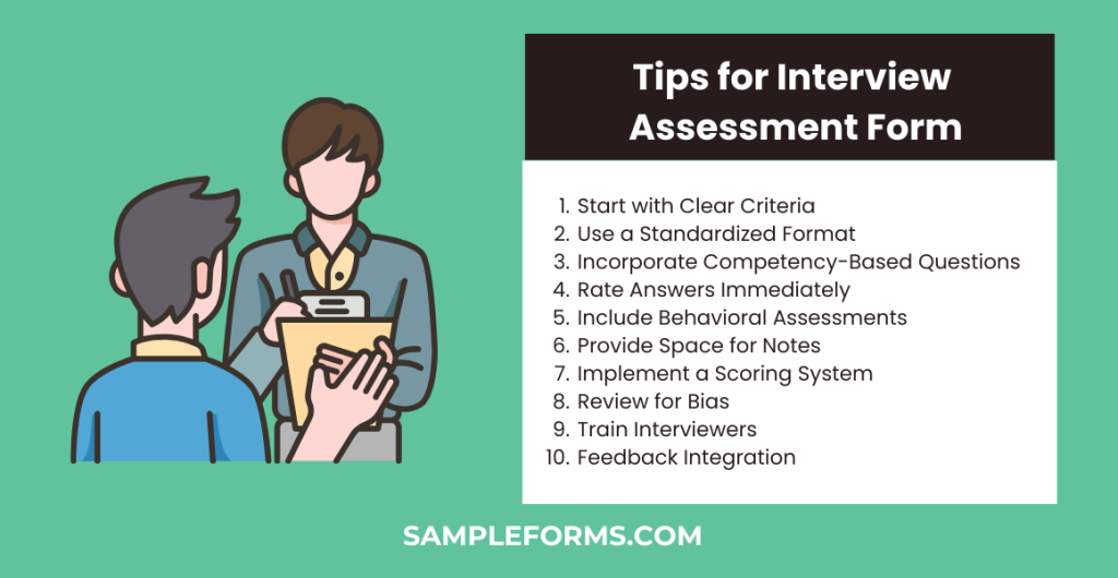 FREE 17+ Interview Assessment Form Samples, PDF, MS Word, Google Docs ...