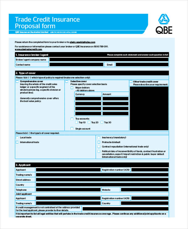 FREE 42+ Insurance Proposal Form Formats in PDF | MS Word | Excel