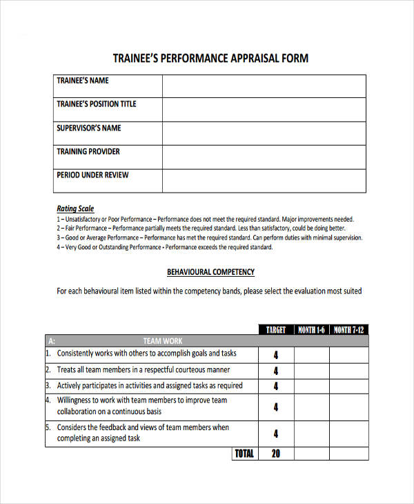 FREE 8+ Company Appraisal Forms in PDF