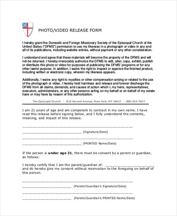 FREE 22+ Print Release Forms in PDF | MS Word