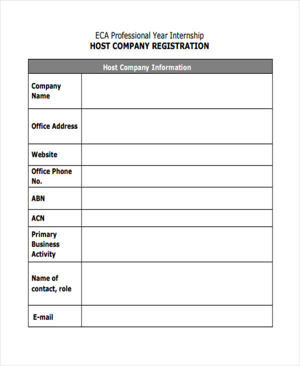 FREE 7+ Accounting Registration Forms in PDF