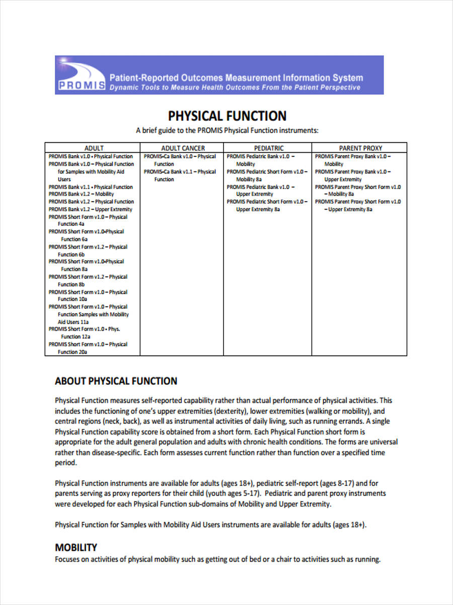 FREE 5+ Adult Physical Forms in PDF | Ms Word