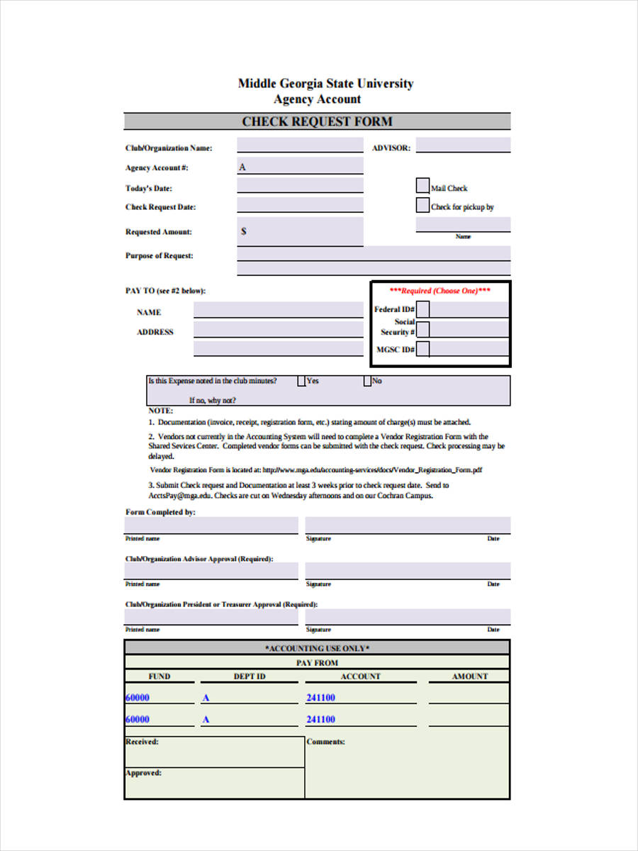 FREE 9+ Request Accounting Forms in PDF | Ms Word | Excel