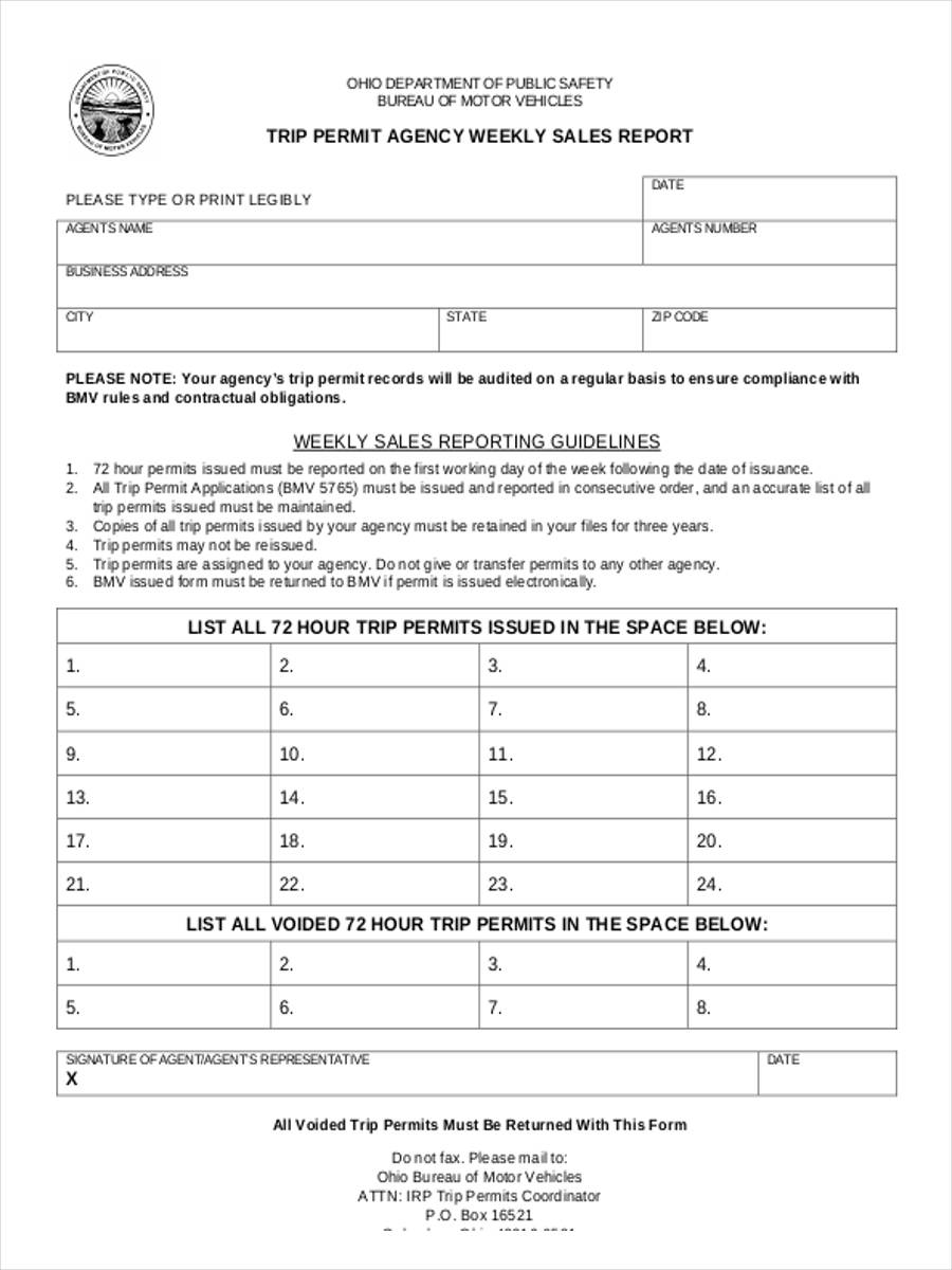 FREE 22+ Sales Report Forms in PDF | MS Word
