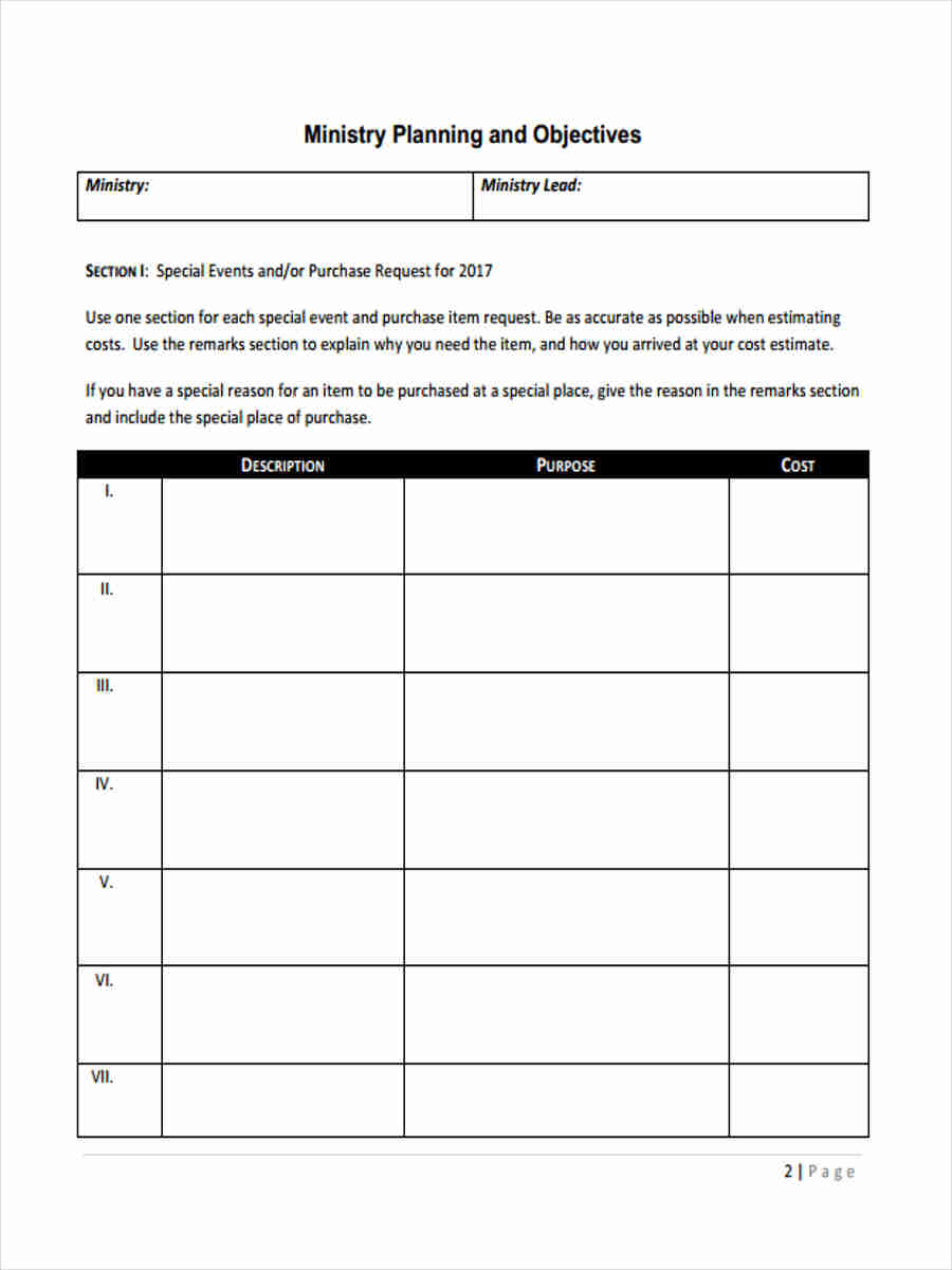 FREE 5 Sample Church Budget Forms In MS Word PDF