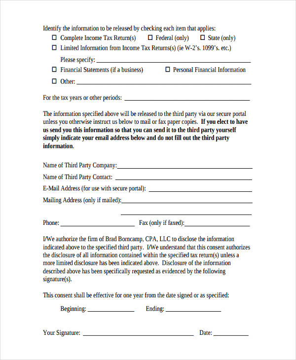 FREE 24+ General Release of Information Forms in PDF | Ms Word