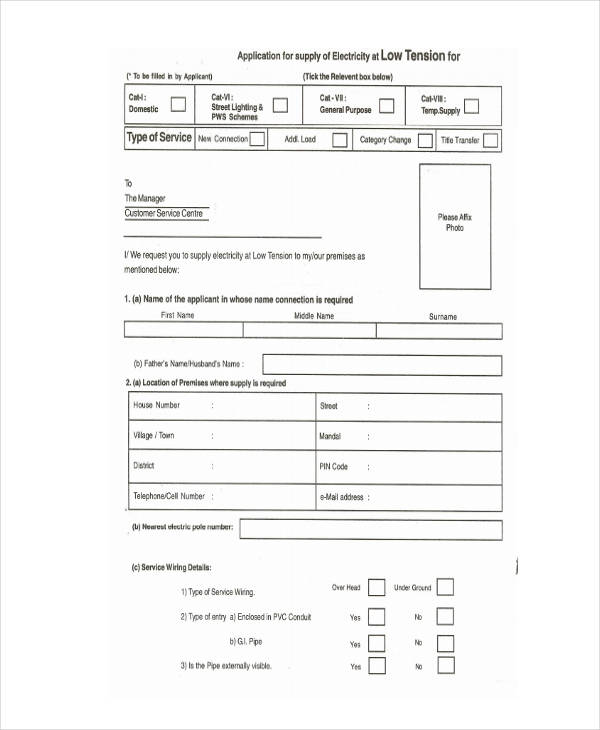 FREE 9+ Service Application Forms in PDF