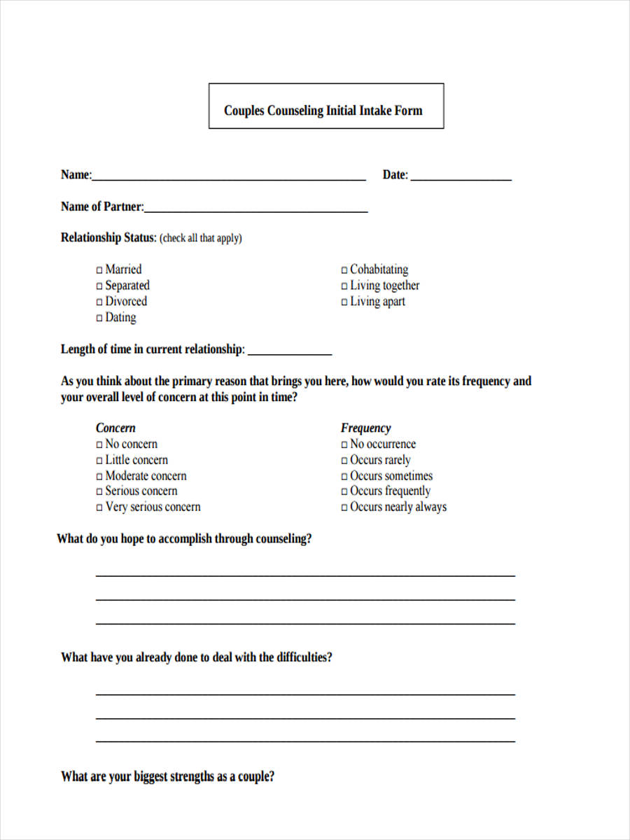 FREE 14+ Initial Assessment Form Samples, PDF, MS Word, Google Docs, Excel