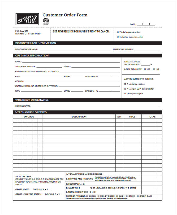 FREE 18+ Customer Service Form Samples, PDF, MS Word, Google Docs
