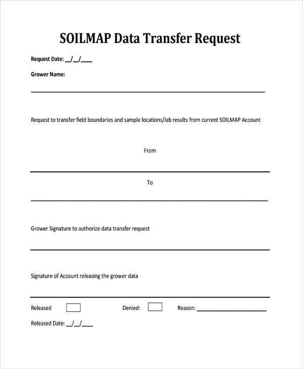 FREE 12+ Transfer Request Forms in PDF | Ms Word | Excel