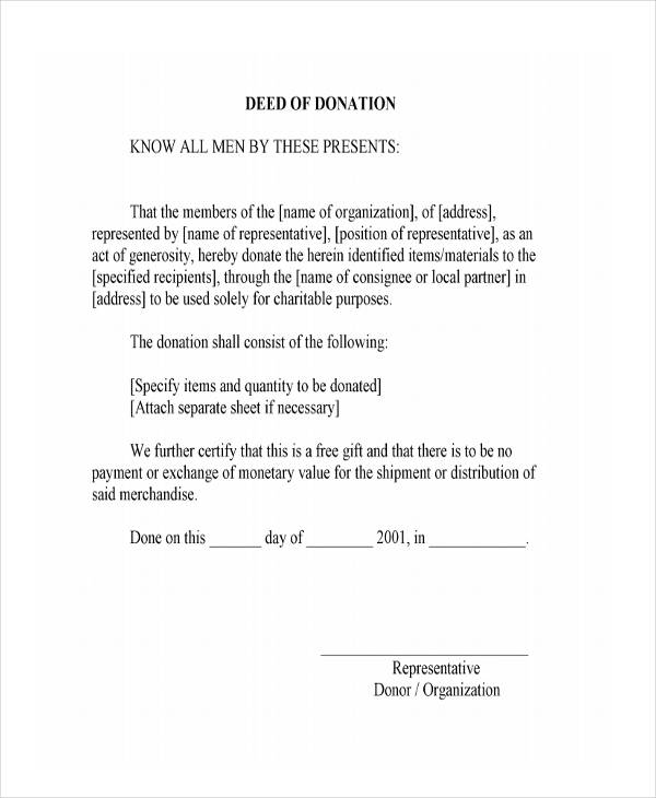 FREE 27+ Deed Form Samples, PDF, MS Word, Google Docs