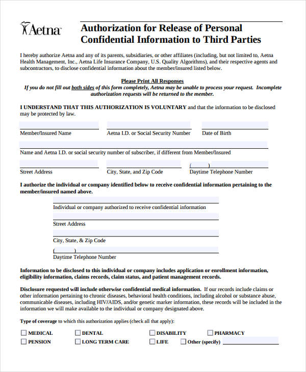 FREE 24+ General Release of Information Forms in PDF | Ms Word