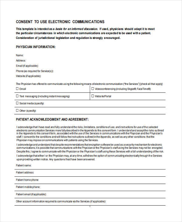 FREE 22+ Medical Consent Forms in PDF | Ms Word