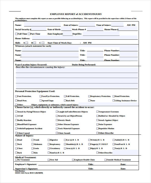 FREE 32+ Accident Report Form Samples, PDF, MS Word, Google Docs
