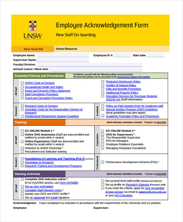 FREE 24+ Employee Statement Forms in PDF | Ms Word | Excel