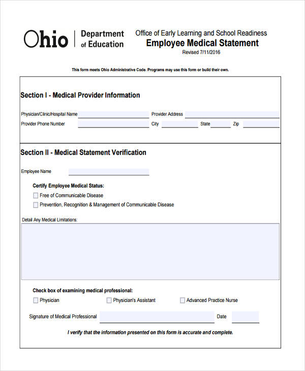 FREE 12 Sample Medical Statement Forms In MS Word PDF free-12-sample-medical-statement-forms-in-ms-word-pdf