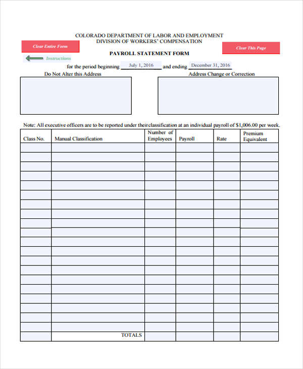 FREE 15+ Employee Statement Forms in PDF | Ms Word