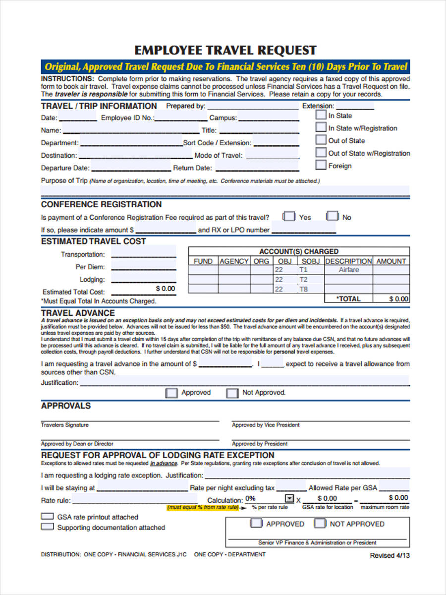 FREE 8+ Employee Requisition Forms in PDF | MS Word