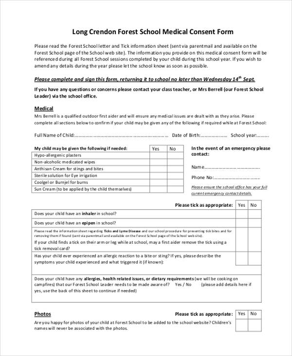 FREE 20+ Medical Consent Forms in PDF | Ms Word