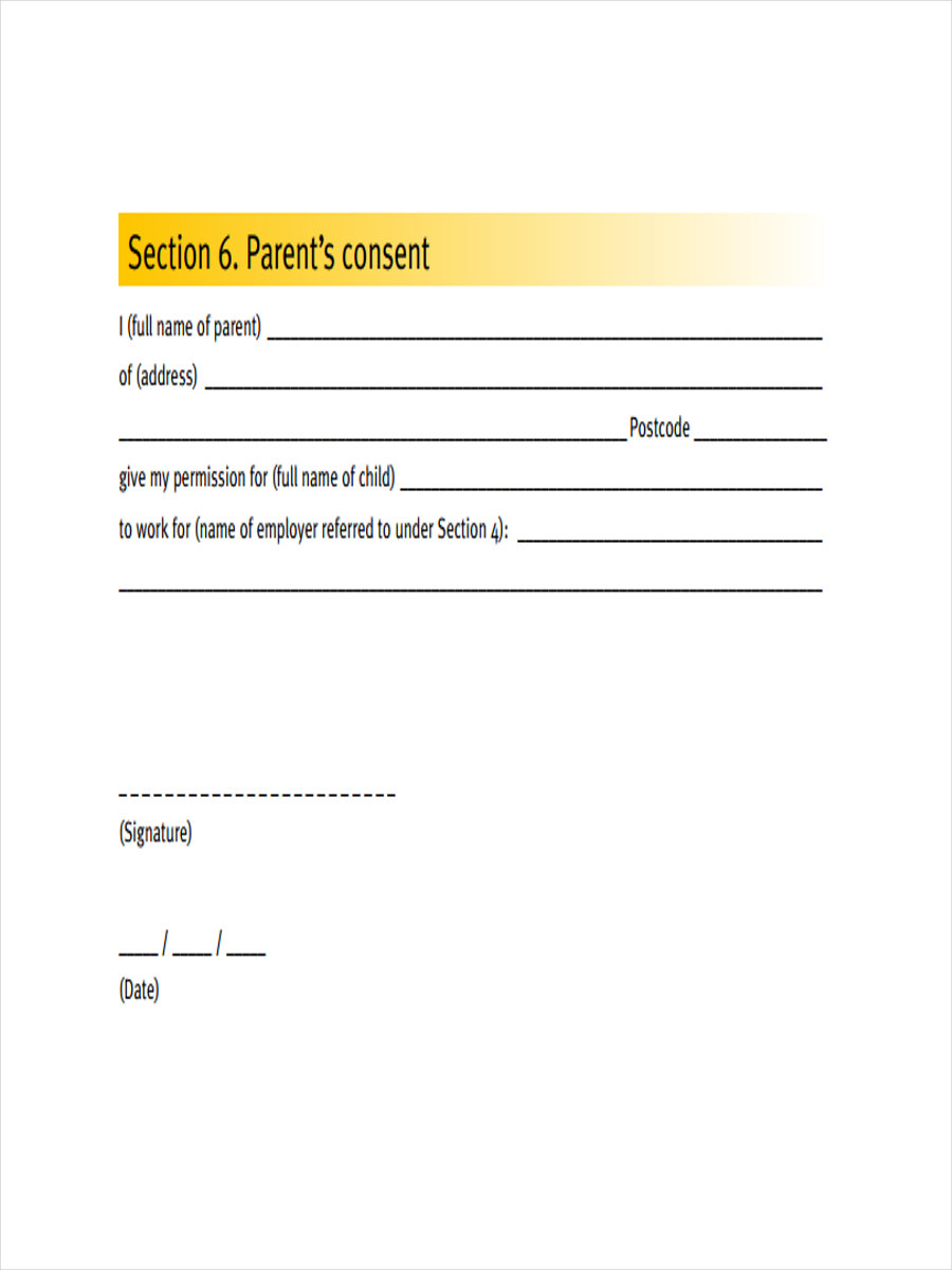 FREE 15+ Parental Consent Form Samples, PDF, MS Word, Google Docs, Excel