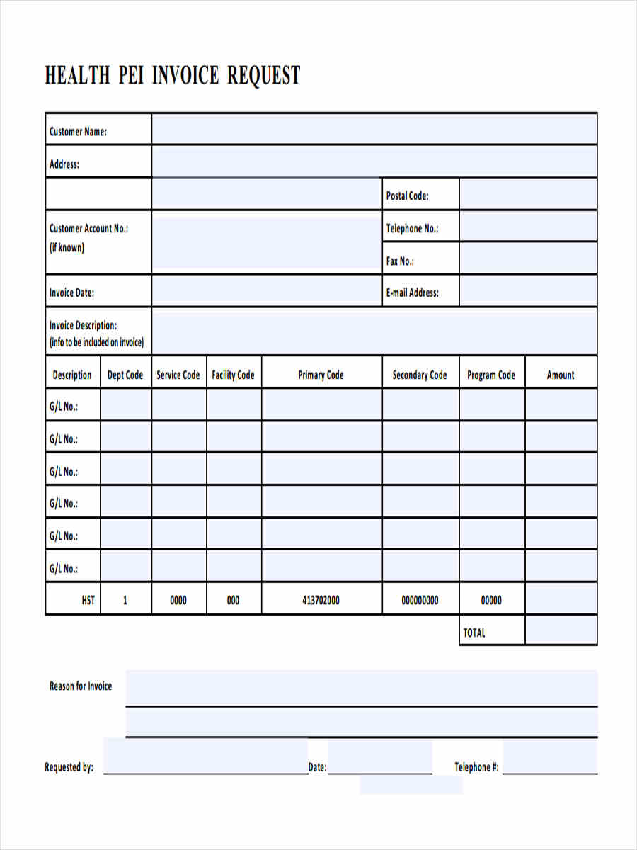 FREE 9+ Invoice Request Forms in MS Word | PDF | Excel