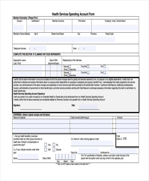 FREE 5+ Health Accounting Forms in PDF | MS Word