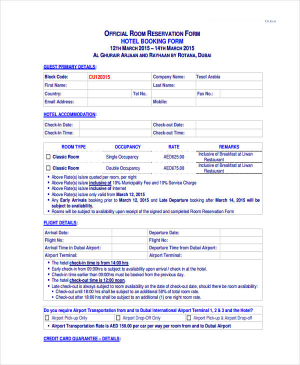 FREE 22+ Hotel Check-In Form Samples, PDF, MS Word, Google Docs