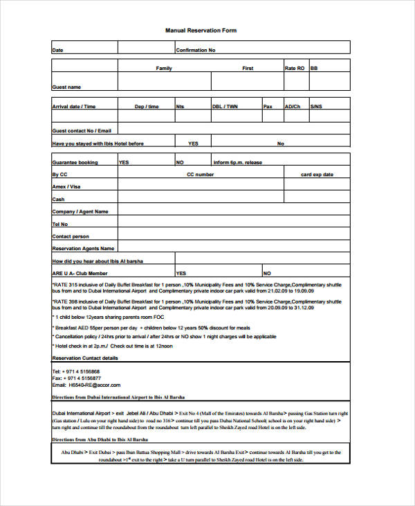 FREE 22+ Hotel Check-In Form Samples, PDF, MS Word, Google Docs