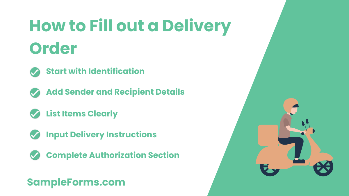 FREE 13+ Delivery Order Form Samples, PDF, MS Word, Google Docs
